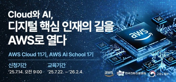 [교육뉴스] AWS AI School 첫 개소: 클라우드‧컨테이너‧딥러닝 기반 AI 플랫폼 융합 전문가 양성 본격화